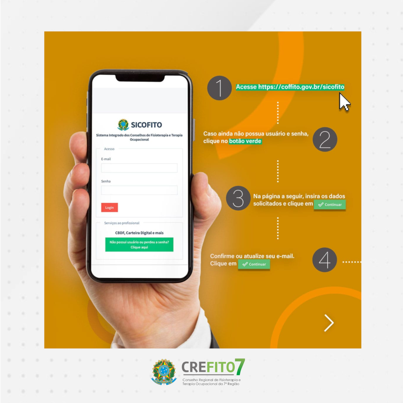 Carteira digital do Sistema COFFITO/CREFITOs – Conselho Regional de ...